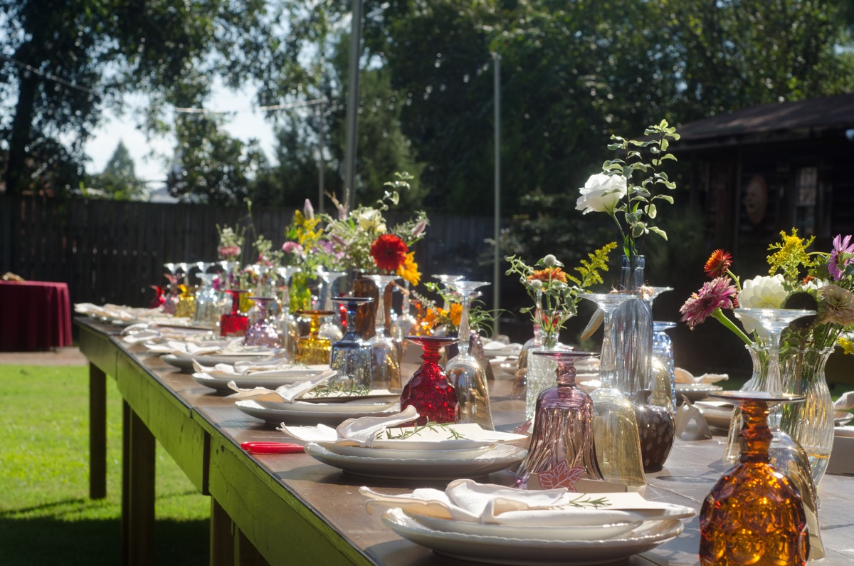 Southern Vintage Table Events - Goblet Jewels on the Table - Southern ...