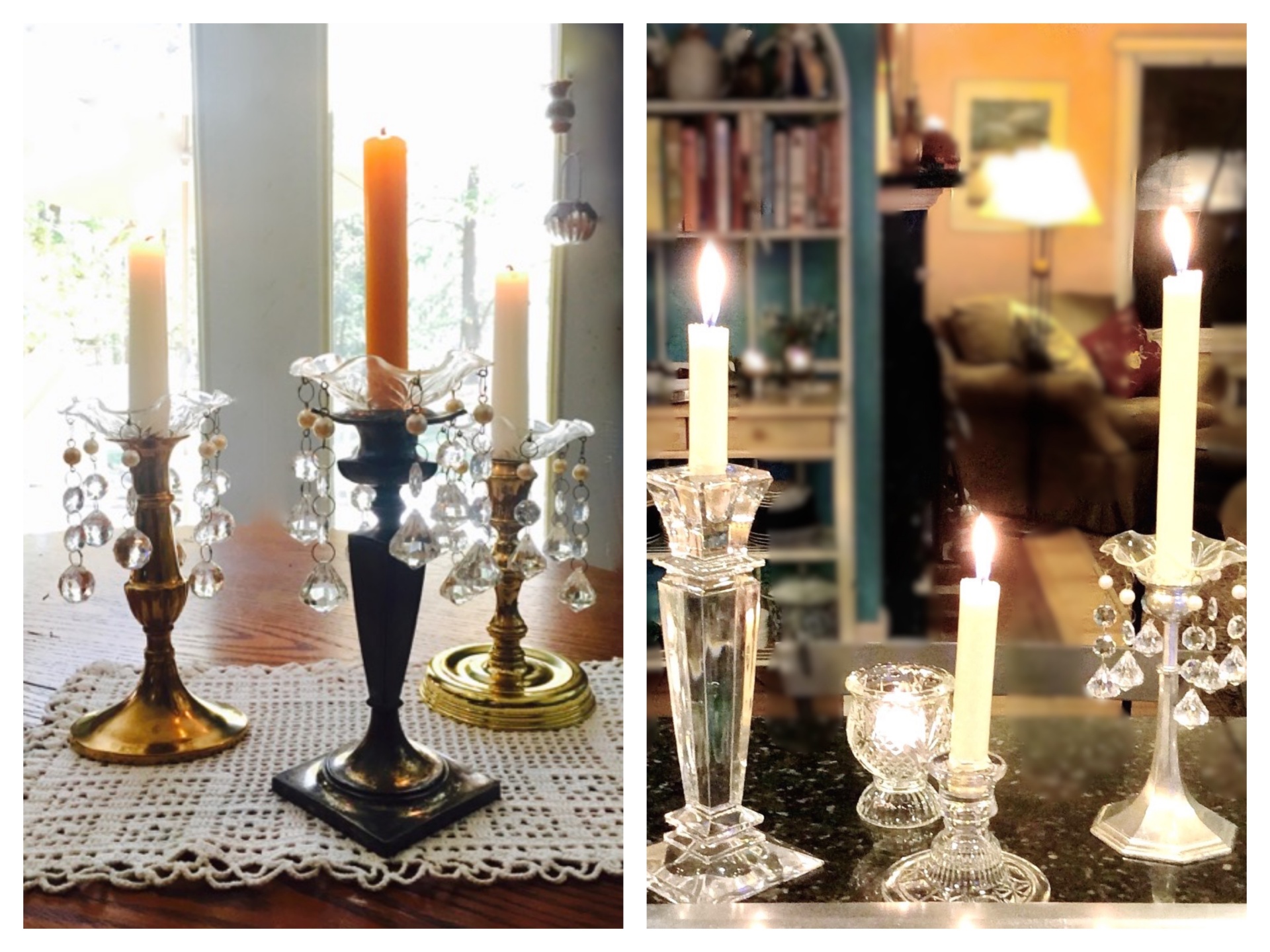 Vintage Feature - Vintage Bobèche Bling Bling - Southern Vintage Table