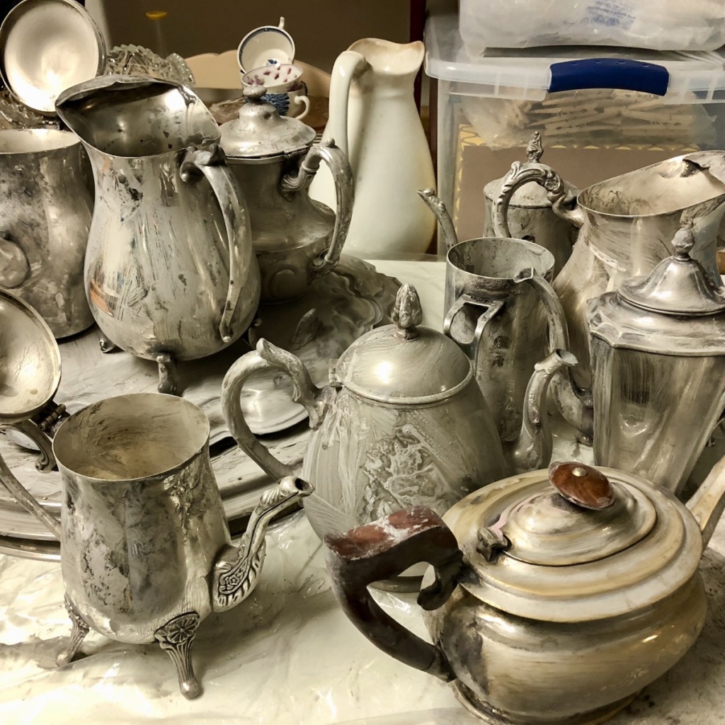 Vintage Feature - Shiny Vintage Silverplate - Southern Vintage Table