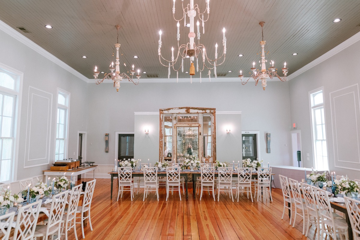Southern Vintage Table Event - A Blissfully Blue Wedding at The Parlour ...