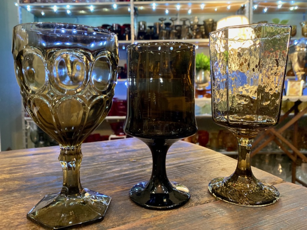 Vintage Amber goblets Archives - Southern Vintage Table